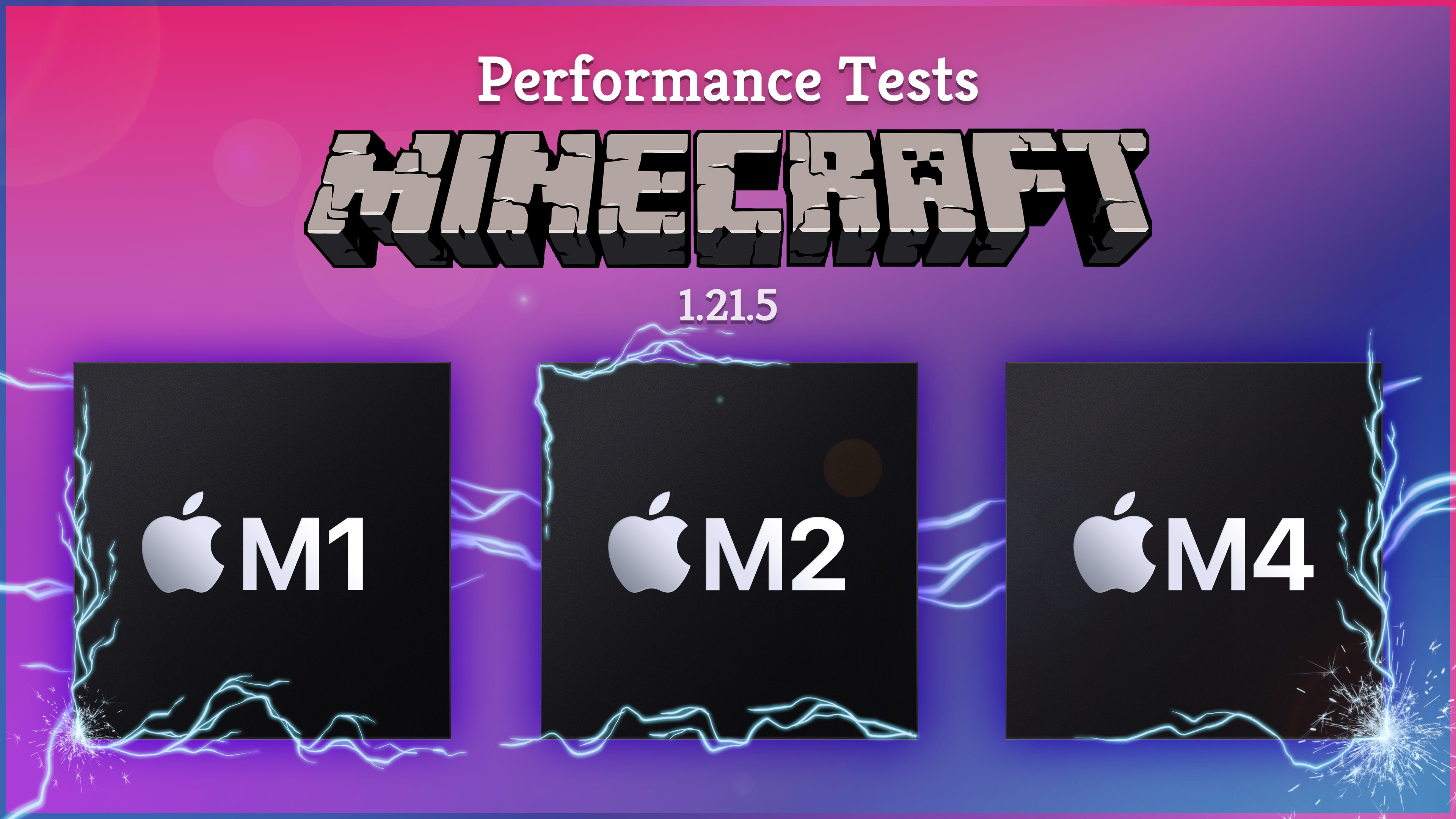 Apple M1 vs M2 vs M4 – Minecraft 1.21.5 Performance Showdown
