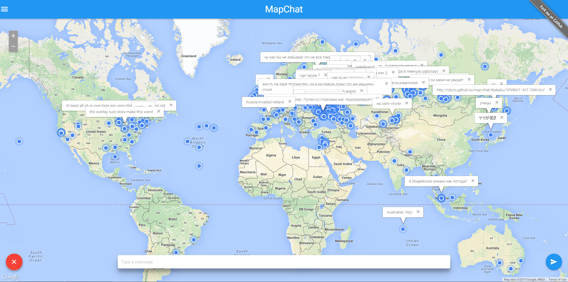 MapChat: A super simple location based chat in about 400 lines of code